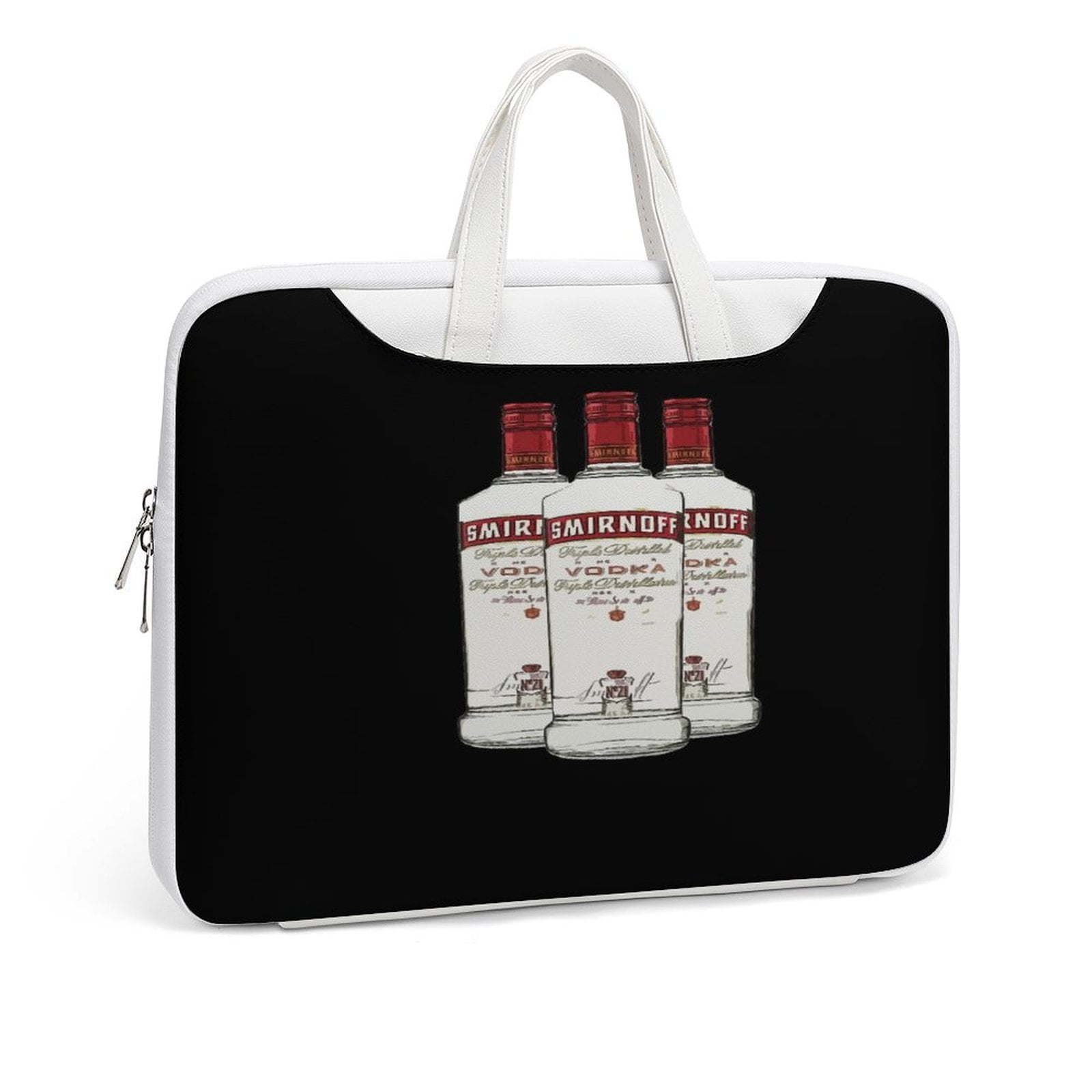 Smirnoff Vodka Alcohol Glass Bottle PU Leather Laptop Bag Women Man ...