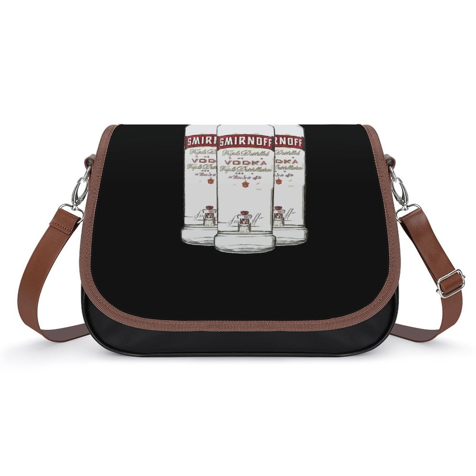Smirnoff Vodka Alcohol Glass Bottle Vintage Crossbody Bag for Women ...