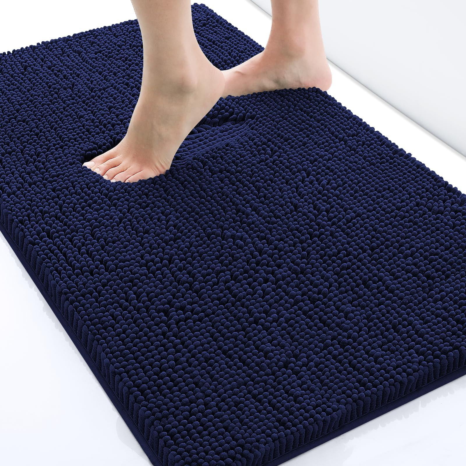 Smiry Luxury Chenille Bathroom Rugs, Extra Soft and Absorbent Bath Mat ...