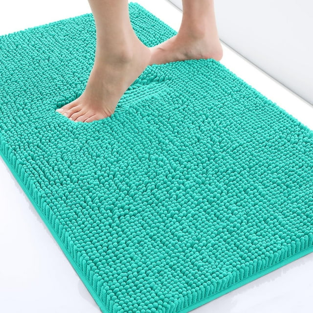 "Smiry Plush Thick Chenille Bathroom Rugs, Extra Soft and Absorbent ...