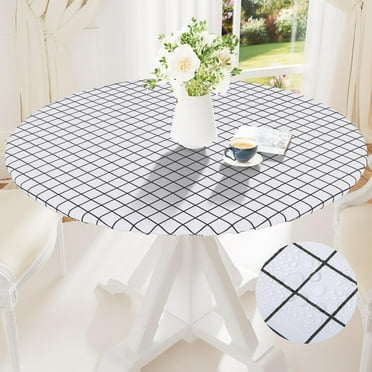 Brielle Home Printed Elastic Fitted Table Cover - Walmart.com