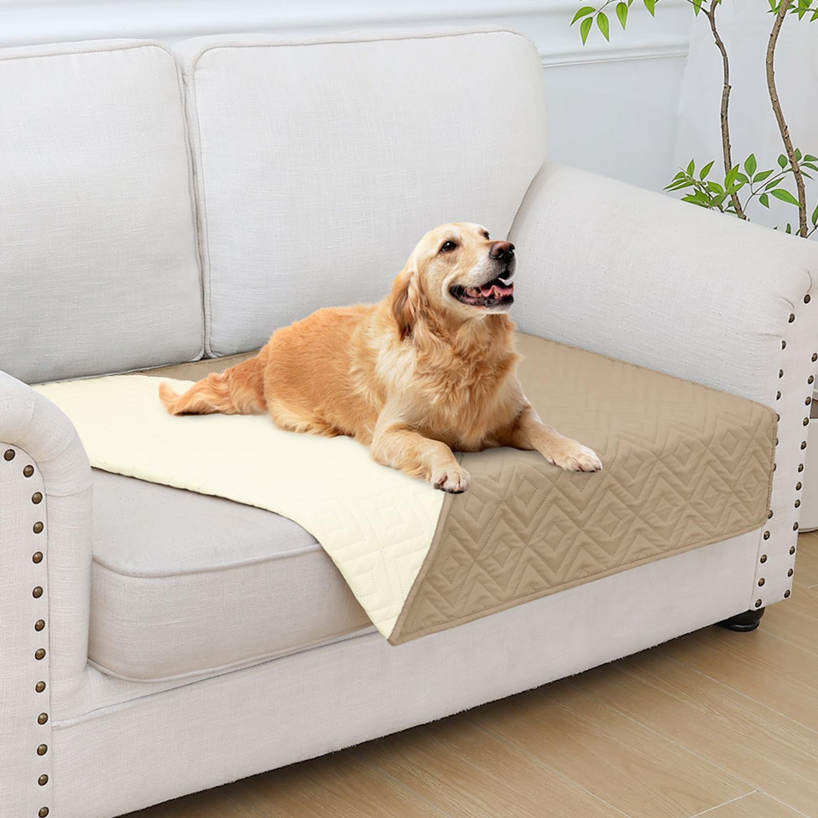 Smiry Waterproof Dog Couch Covers, Washable Dog Blankets For Sofa & Bed ...