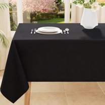 Gowinex Black 90" x 132" Rectangular Tablecloth Table Cover - Walmart.com