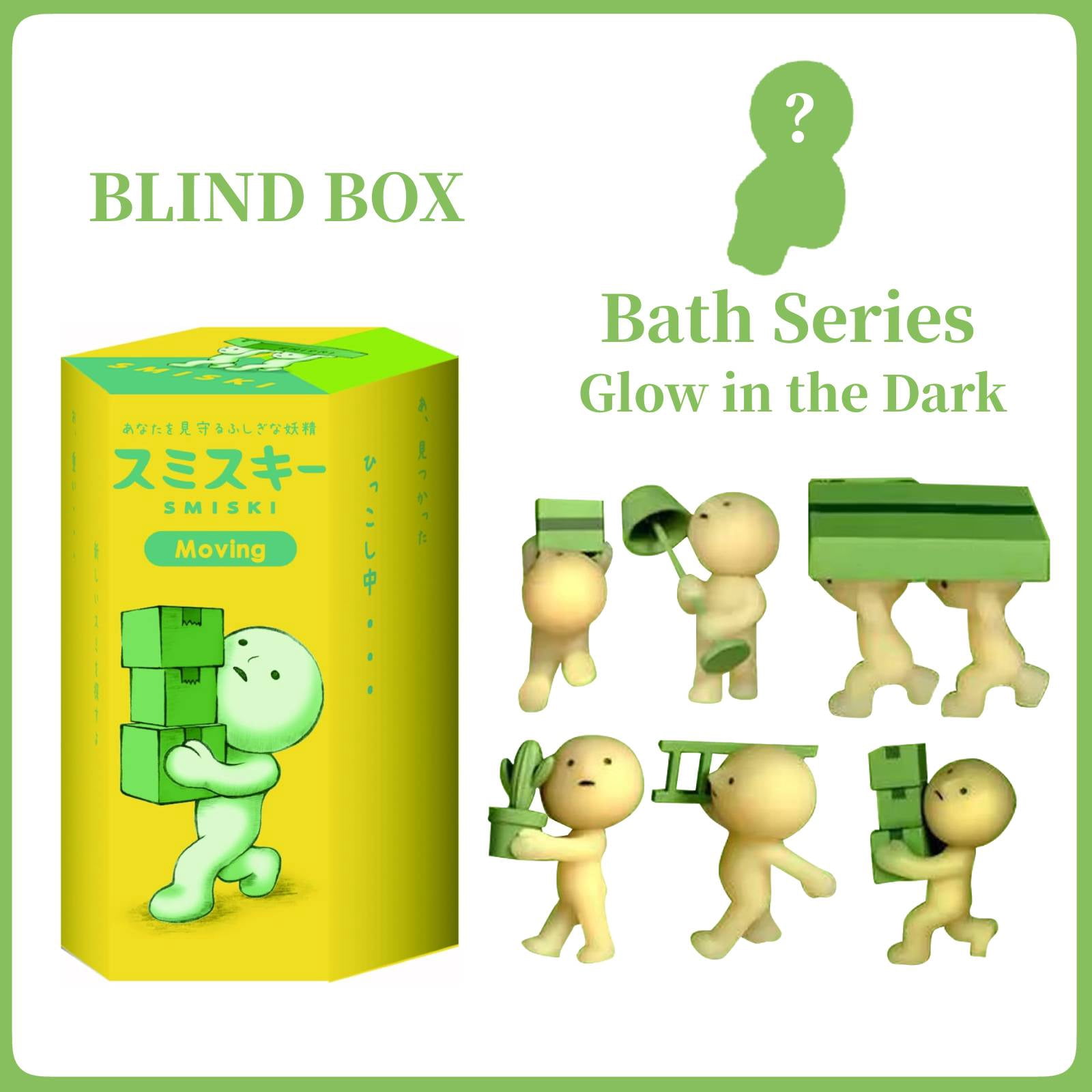 Smiski Figures Smiski Hippers - Smiski Moving Series Glow in The Dark ...