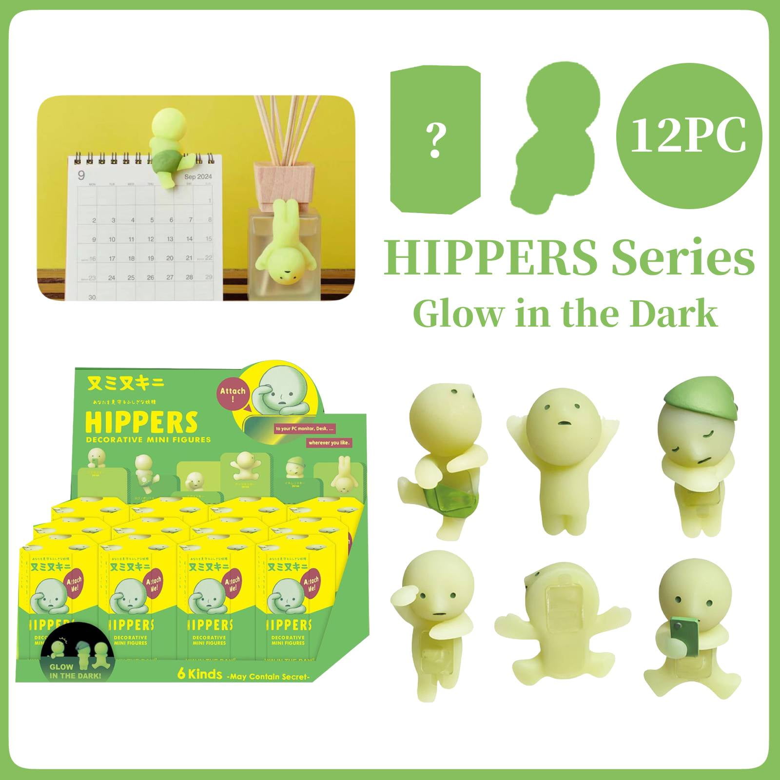 Smiski HIPPERS Series - 12PC Glow in The Dark Smiski Hippers Smiski ...