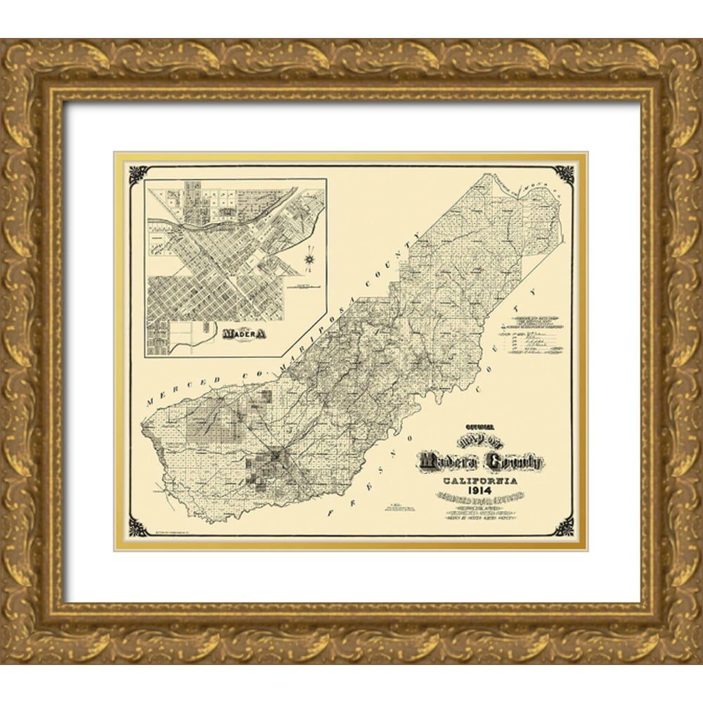 Smith 17x15 Gold Ornate Wood Framed with Double Matting Museum Art ...