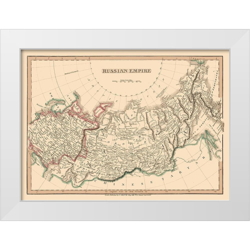 Smith 18x14 White Modern Wood Framed Museum Art Print Titled - Russian ...