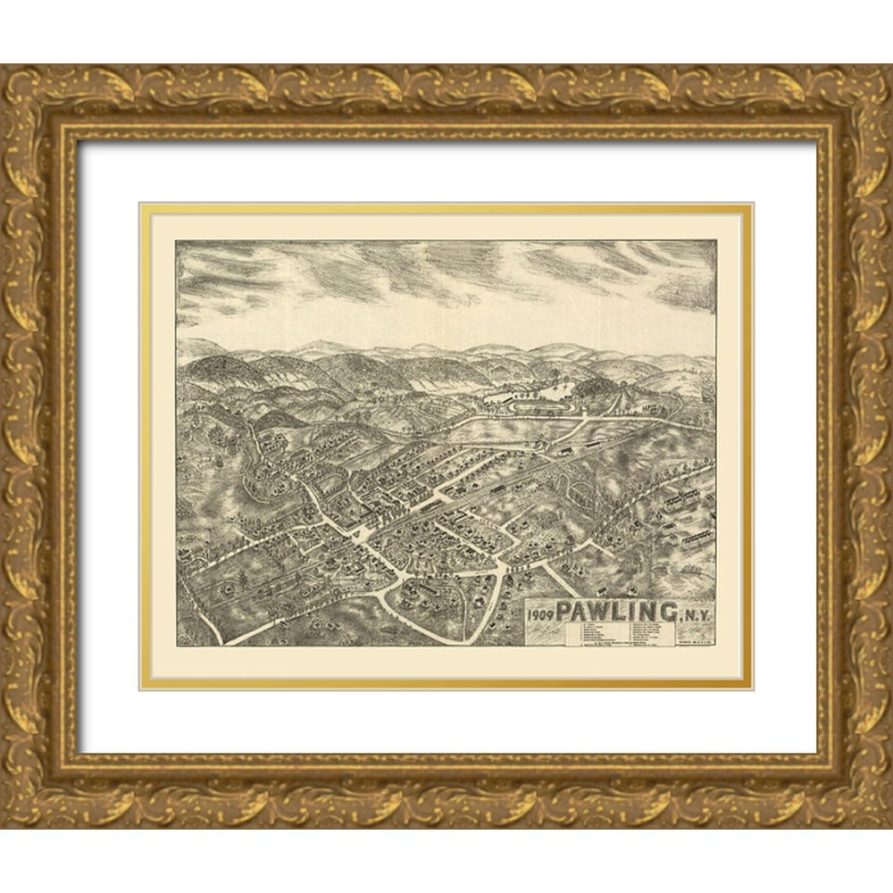 Smith 18x15 Gold Ornate Wood Framed with Double Matting Museum Art ...