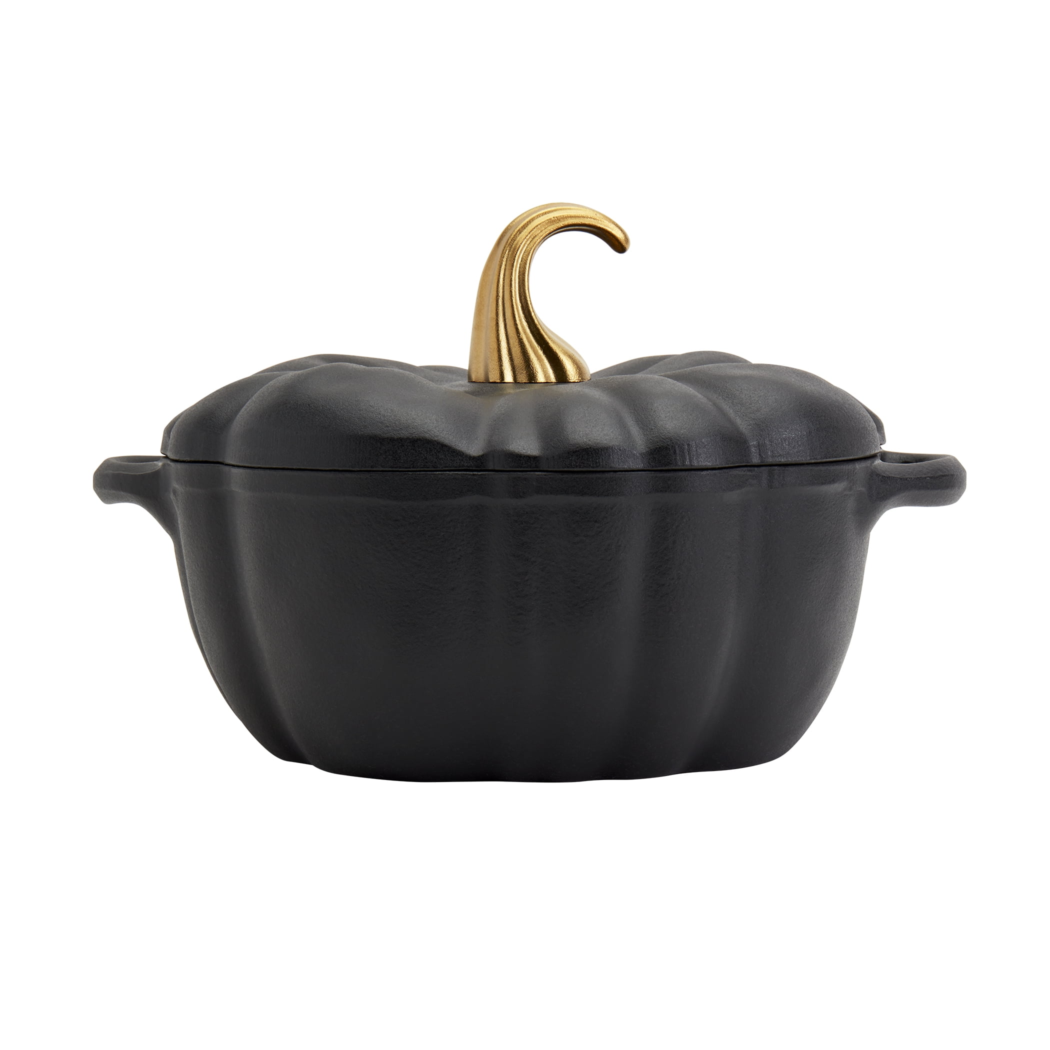 Smith & Clark 4 Quart Pumpkin Enameled Cast Iron Dutch Oven Casserole ...