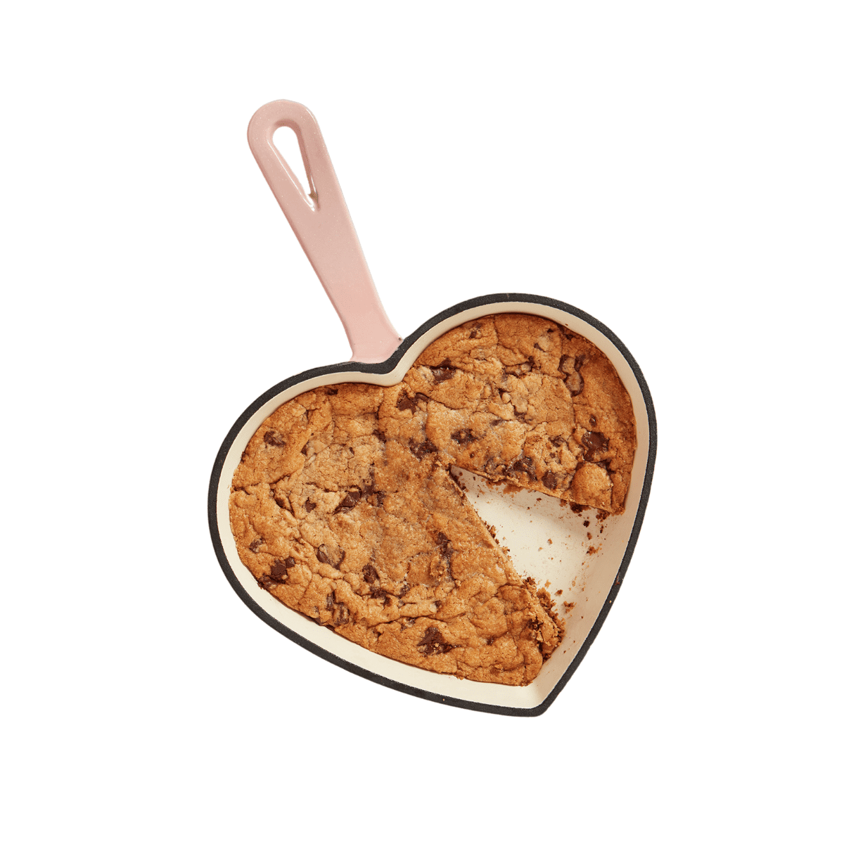 Smith & Clark 9” Enameled Cast Iron Heart-Shaped Skillet Fry Pan, Pink ...