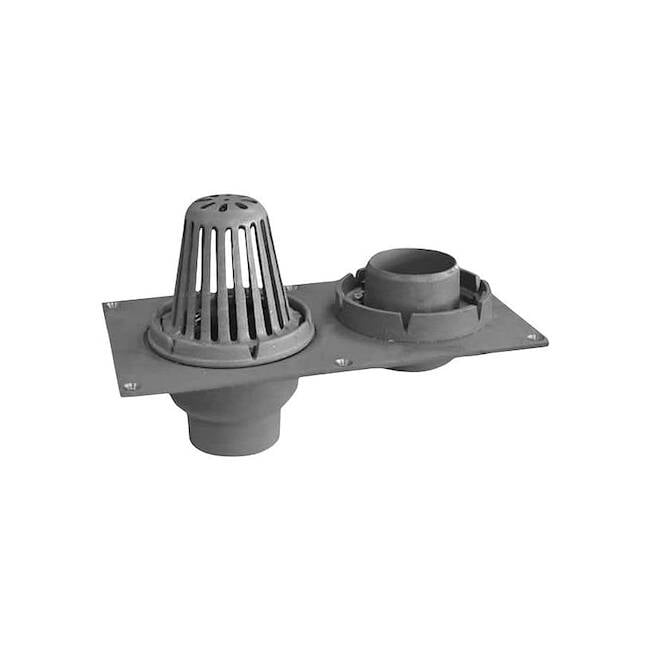 Smith Light Commercial Round Roof Drain, cast iron, 2", No-Hub 148-Y02 ...