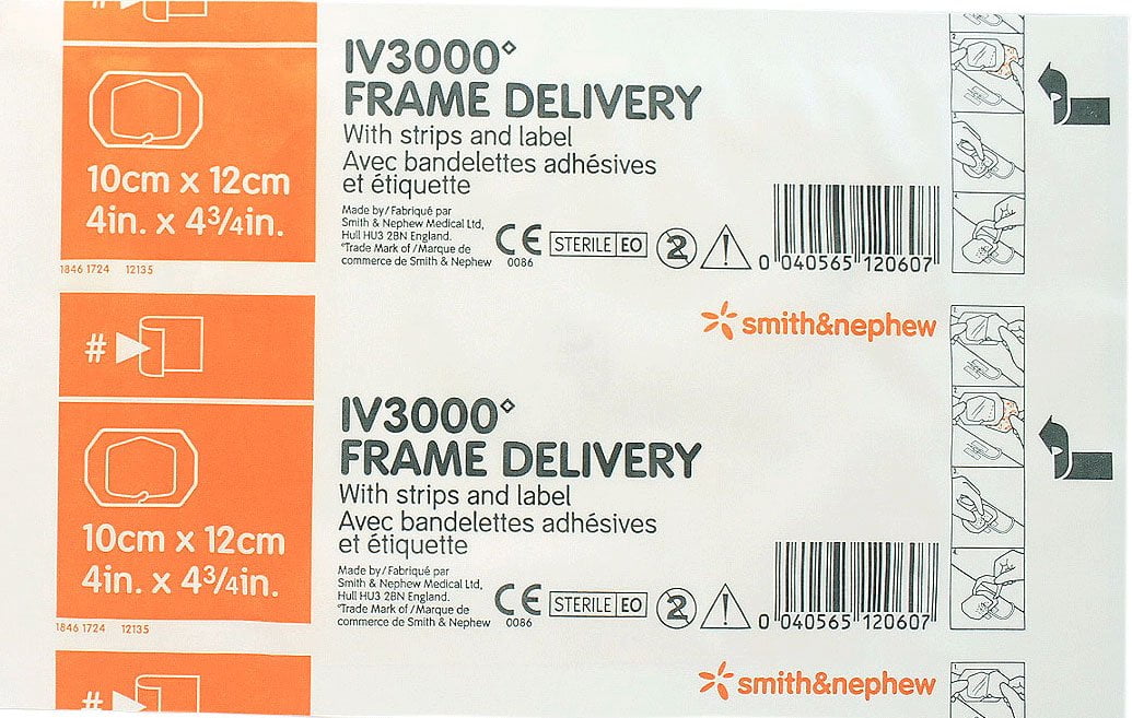 Smith & Nephew 66024008 IV3000 1 Hand Moisture Responsive Dressing 4 in ...
