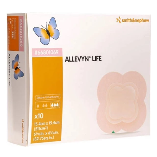Smith & Nephew 66801069 Allevyn Life Dressing 6 1/16 in. X 6 1/16 in ...