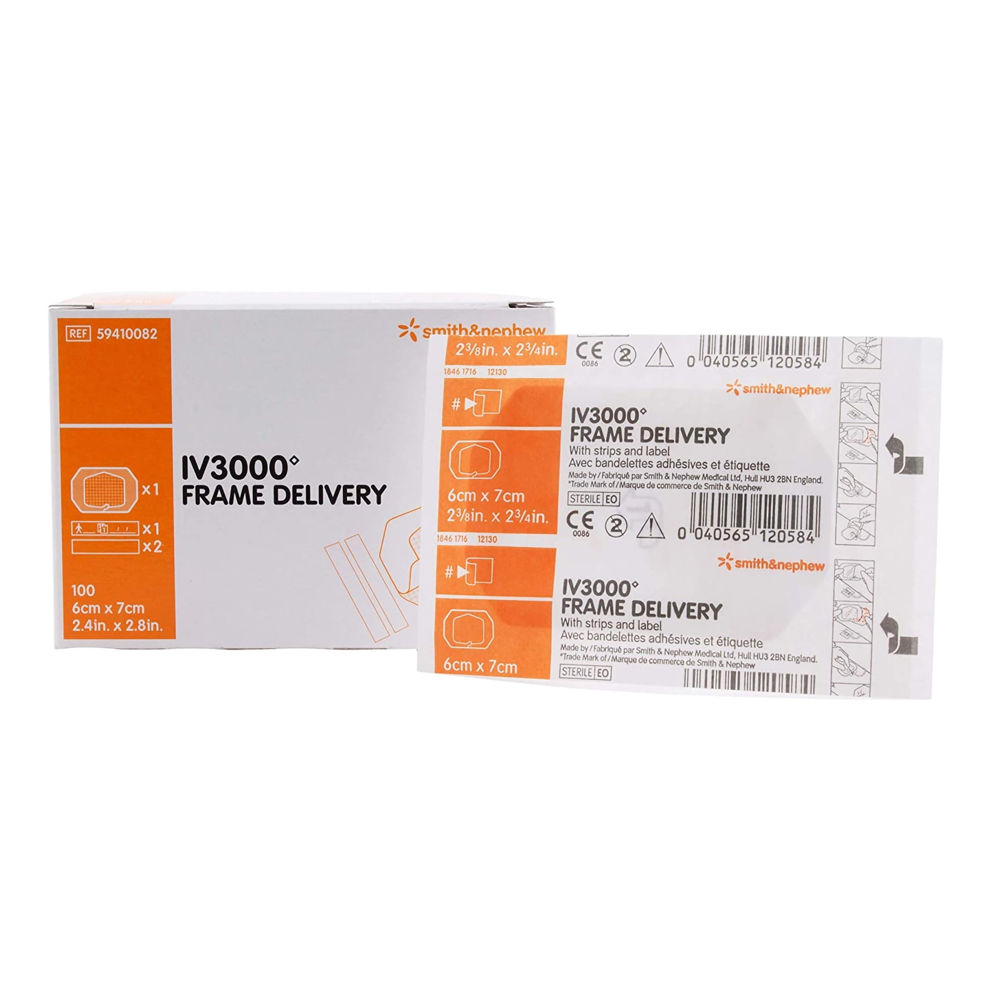 Smith & Nephew IV3000 Sterile Dressing, 2-3/8 X 2-3/4 Inch, Box of 100 ...