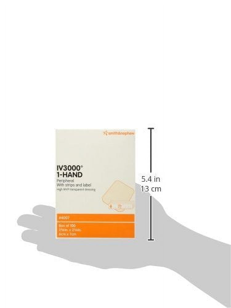 Smith & Nephew IV 3000 1-Hand Transparent Dressing, 100 Count HSA/FSA ...