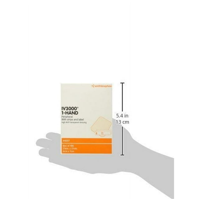 Smith & Nephew IV 3000 1-Hand Transparent Dressing, 100 Count HSA/FSA ...