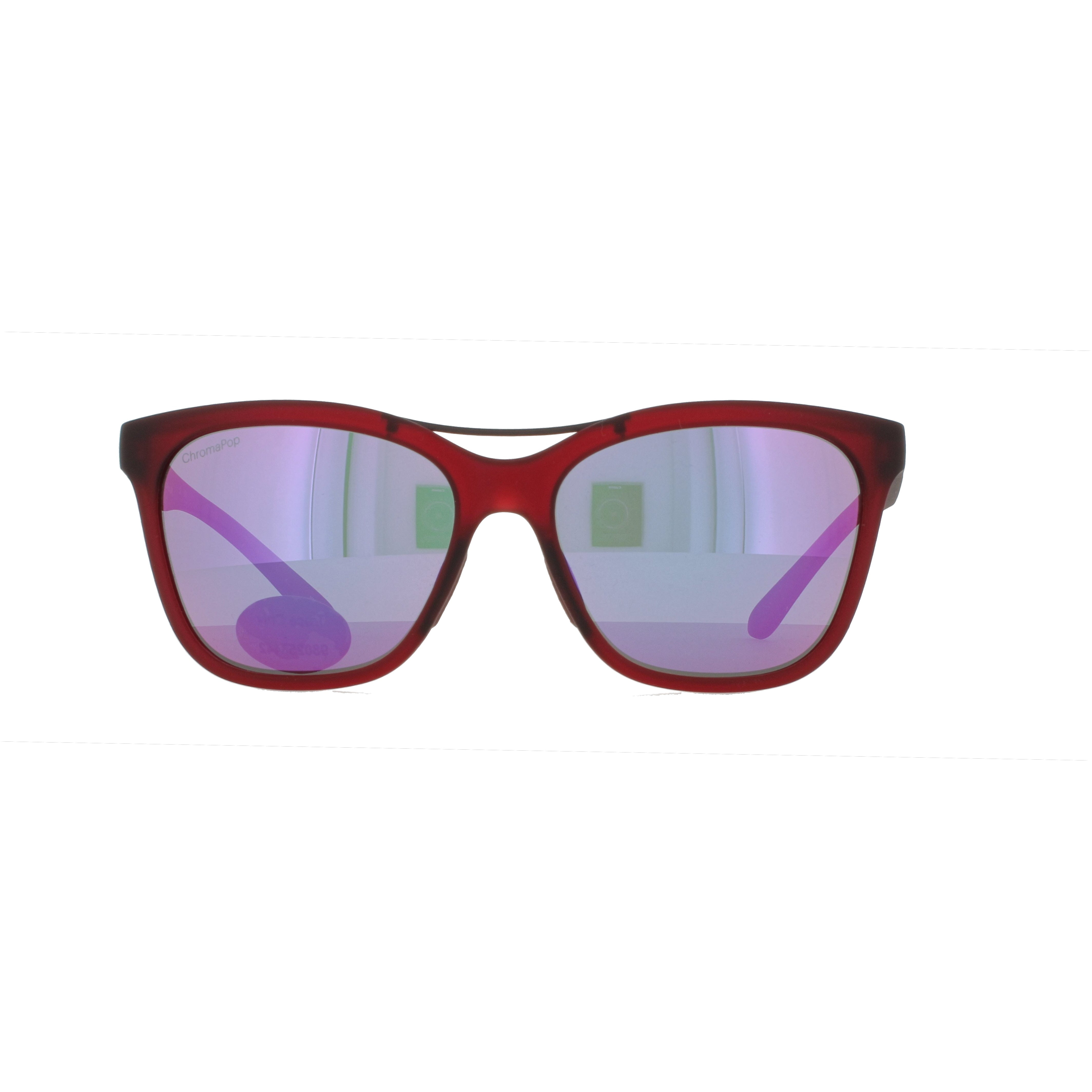 Smith Optics Cavalier Sunglasses,OS,Matte Crystal Deep Maroon/Violet ...