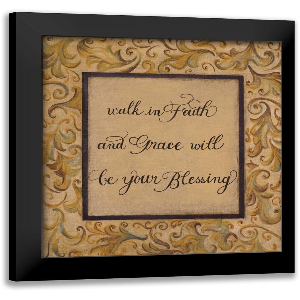Smith, Pamela 20x20 Black Modern Framed Museum Art Print Titled - Walk ...