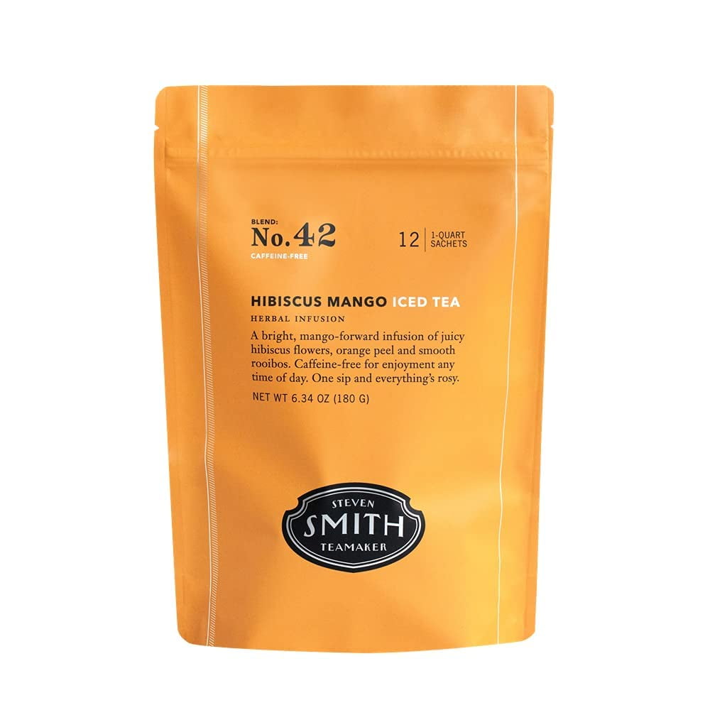 Smith Teamaker | Hibiscus Mango #42 - Hibiscus, Orange Peel, Rooibos, Black Currant, Mango ...