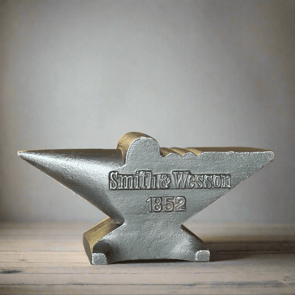 Smith & Wesson 1852 Cast Iron Anvil Paperweight With Maker's Mark (6" x ...