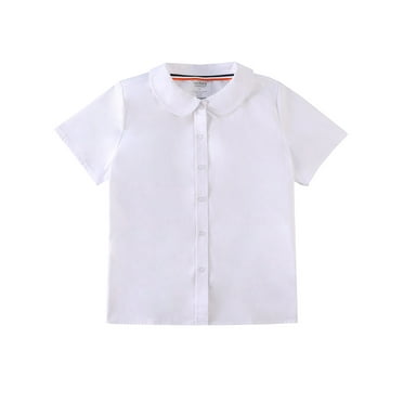 French Toast Girls School Uniform Short Sleeve Woven Button-Up Shirt ...