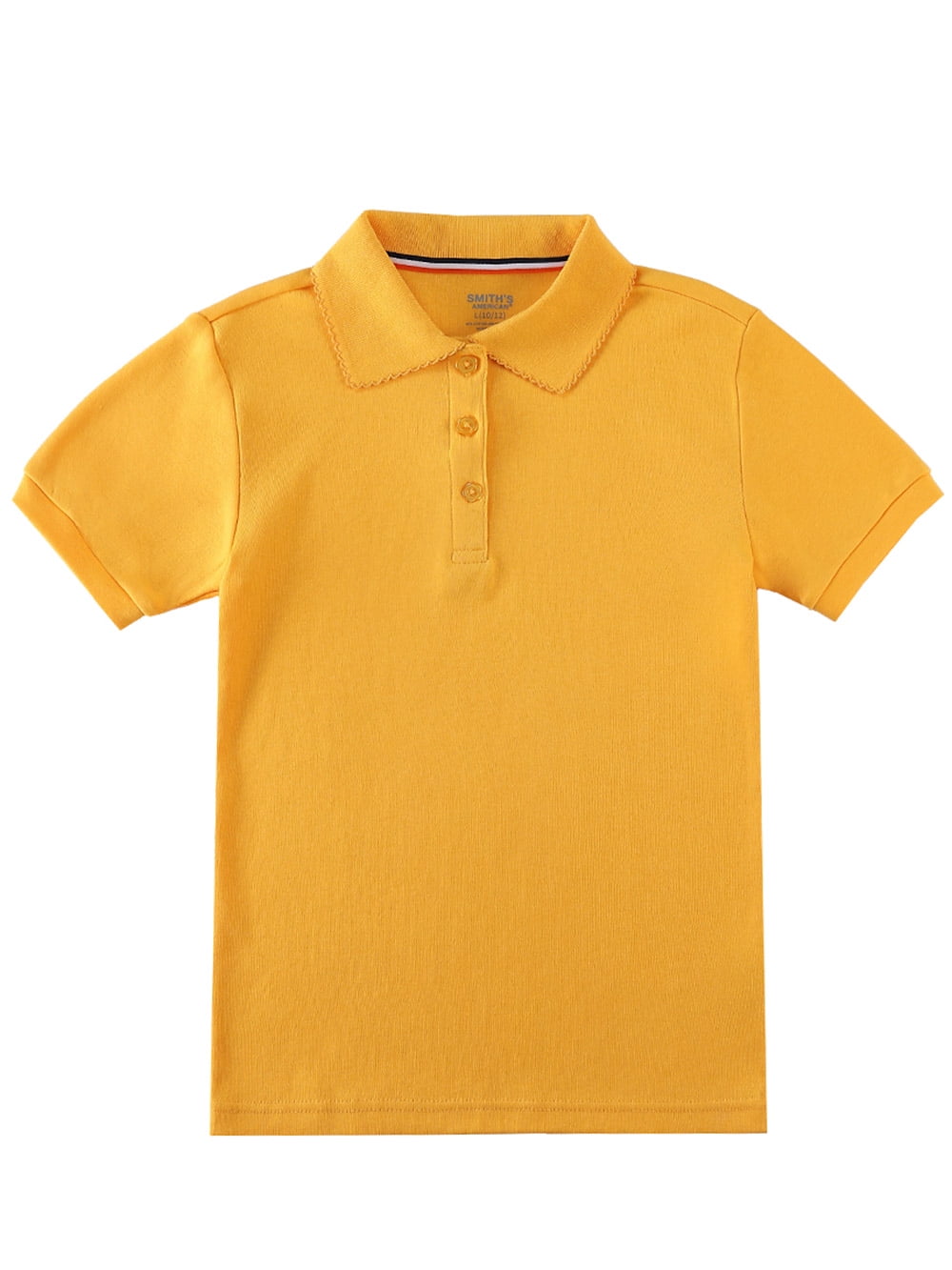 Smith's American Girls' S/S Polo Shirt - gold, 18 - 20 (Big Girls Plus ...