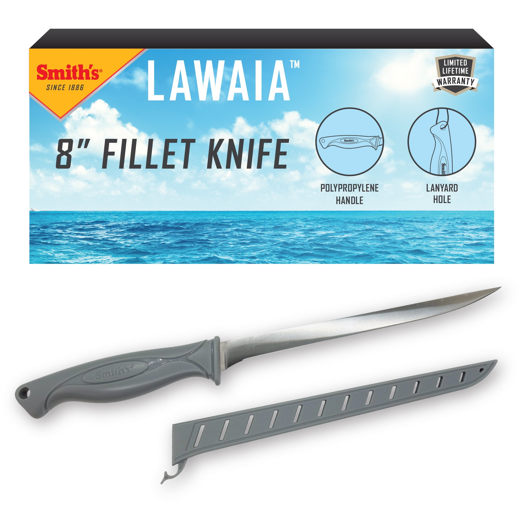 Smith's Lawaia 51440 8IN FLEX FILLET KNIFE Gray - Walmart.com
