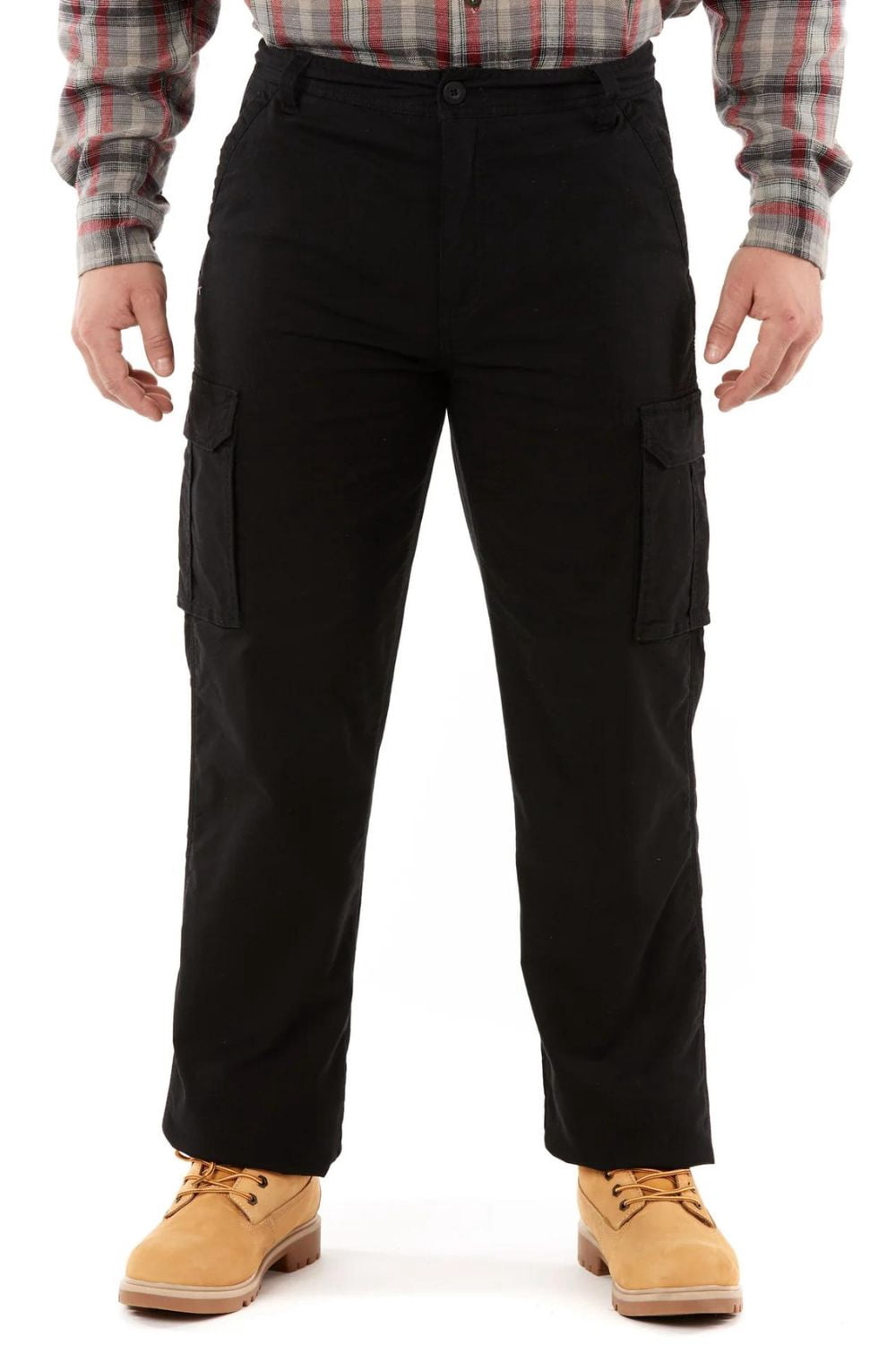 Work Pants Modell's Men's Smith's Workwear Stretch Fleece-Lined Canvas ...