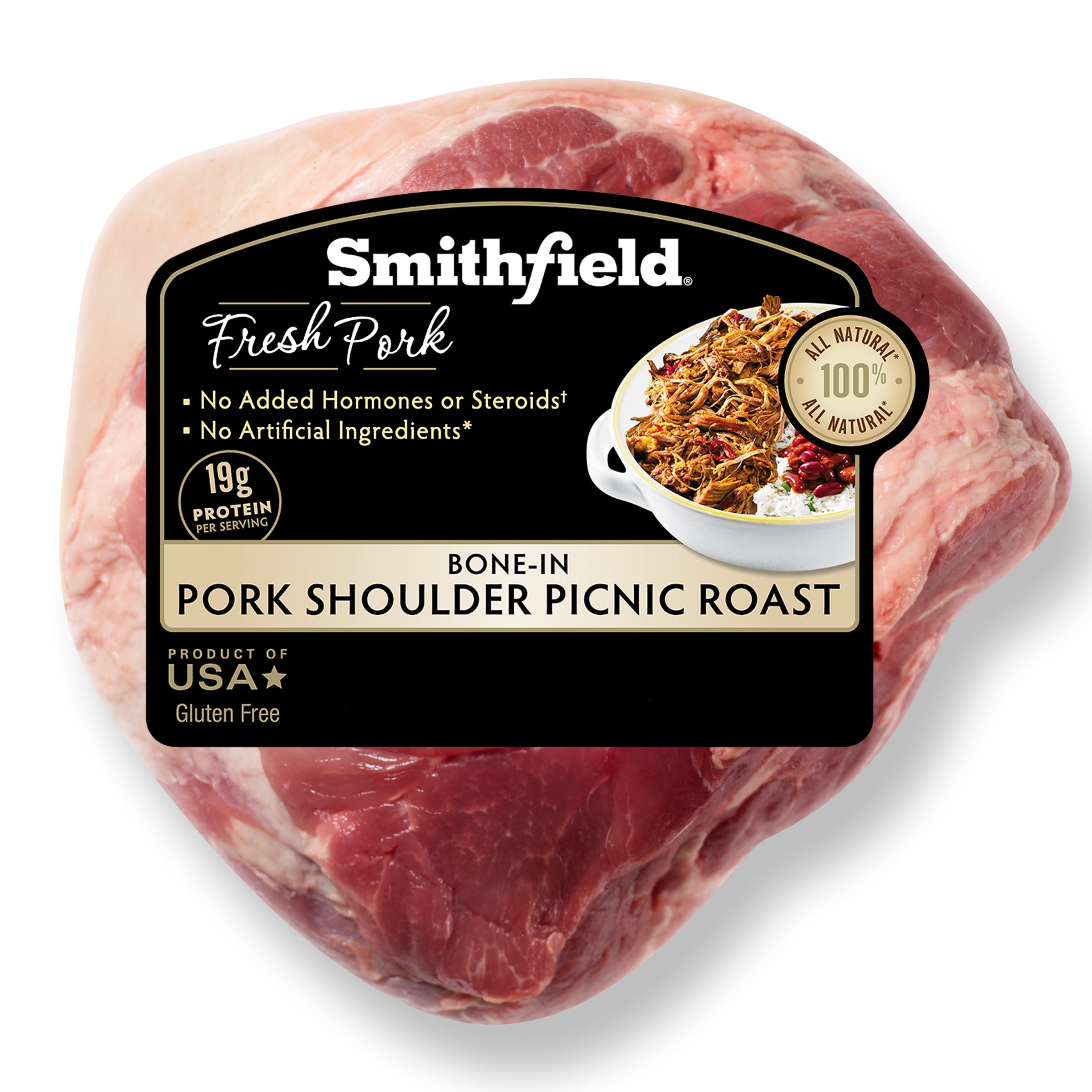 Smithfield, Fresh Pork Shoulder Picnic Roast Bone-in, Pork, 6.0-11.0 lb ...