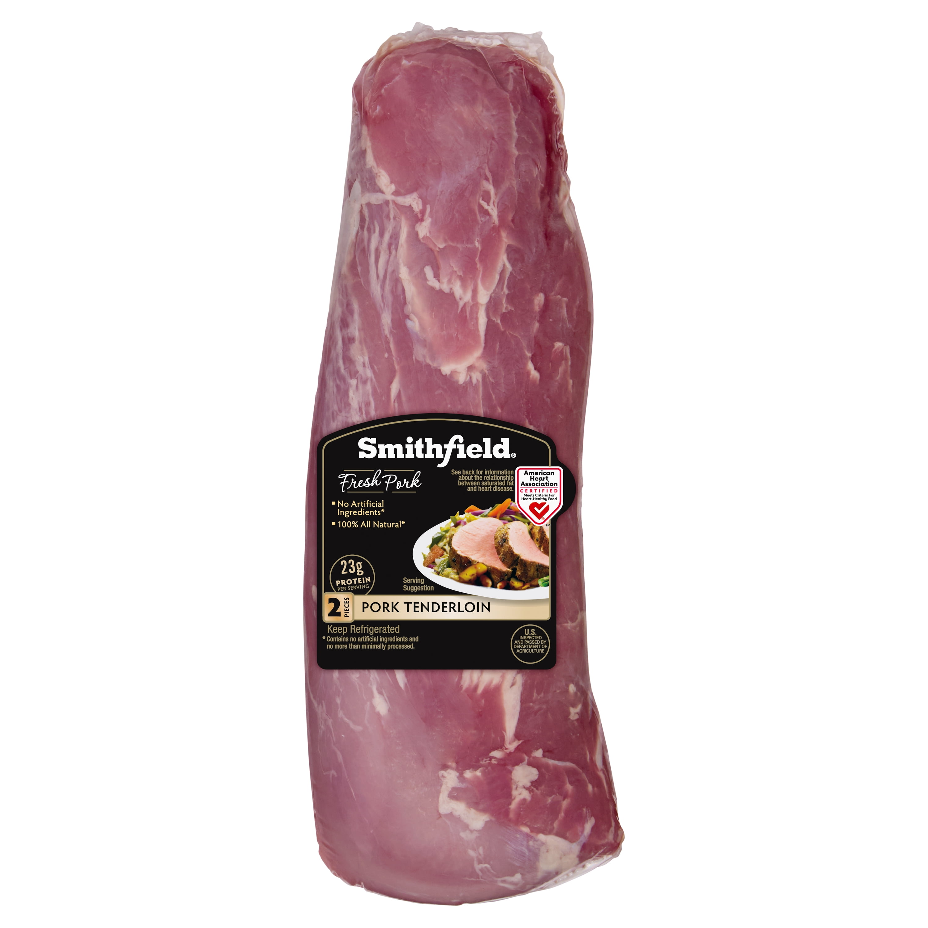 Smithfield Fresh Pork Tenderloin 2 Count, 1.4 - 3.4 lb, 23 g of protein ...