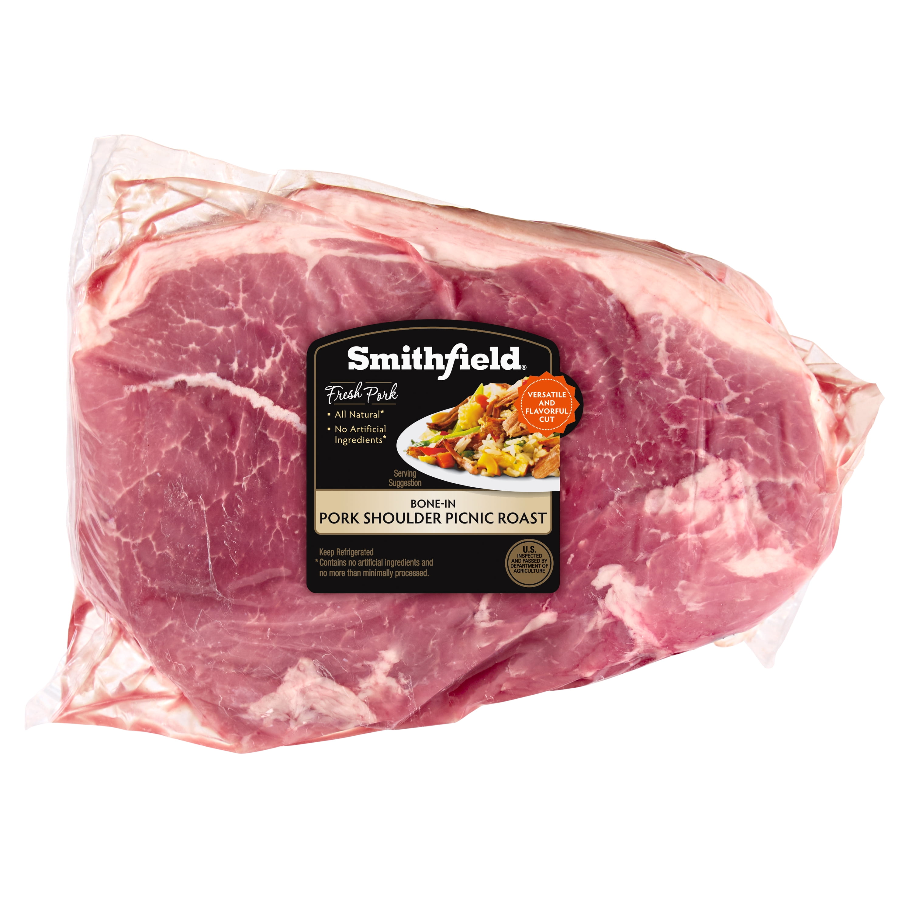 Smithfield, Pork Shoulder Half Picnic Roast Bone-in, Pork, 3.0-5.5 lb ...