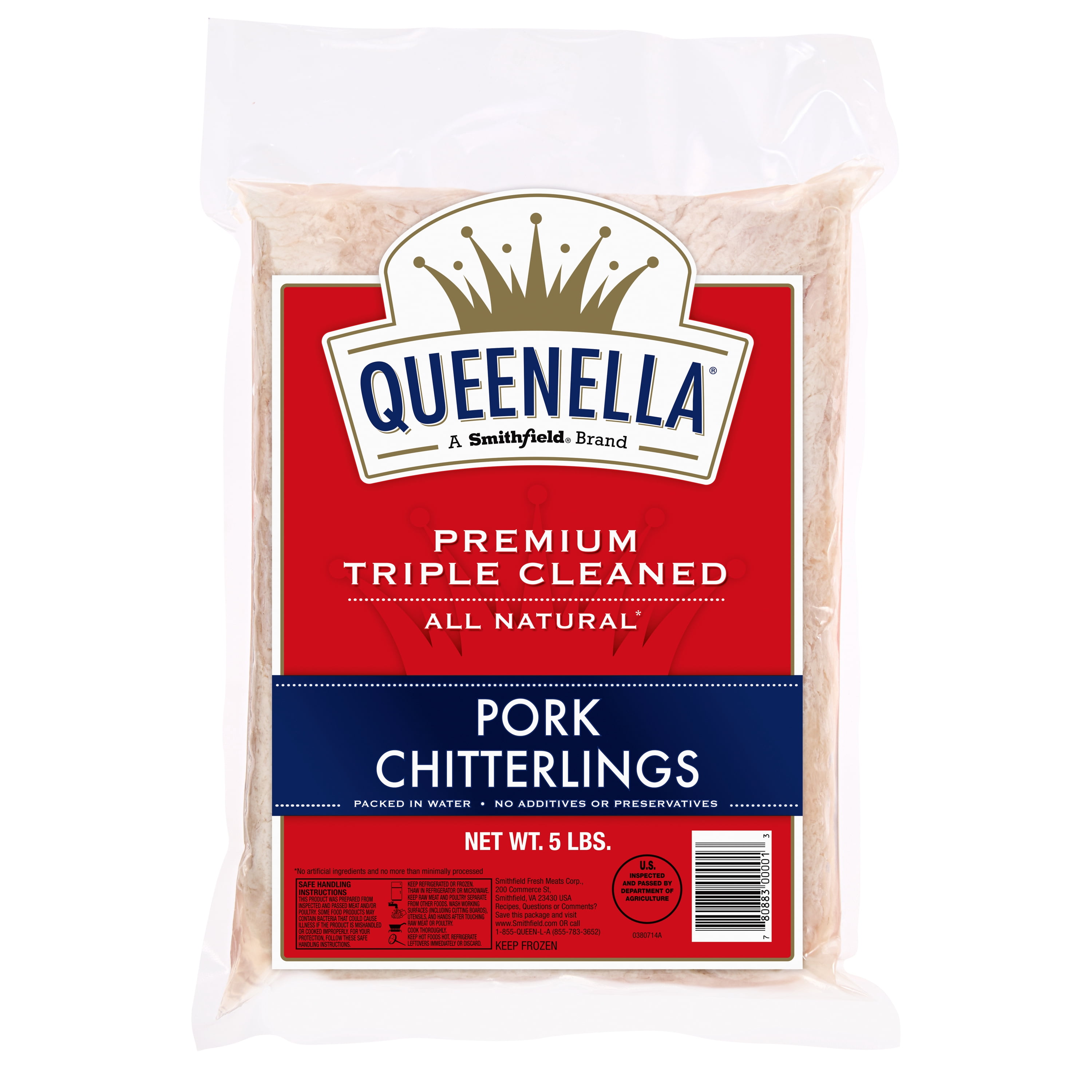 Smithfield Chitterlings 5lb - PORK cuts for grocery retail - Walmart ...