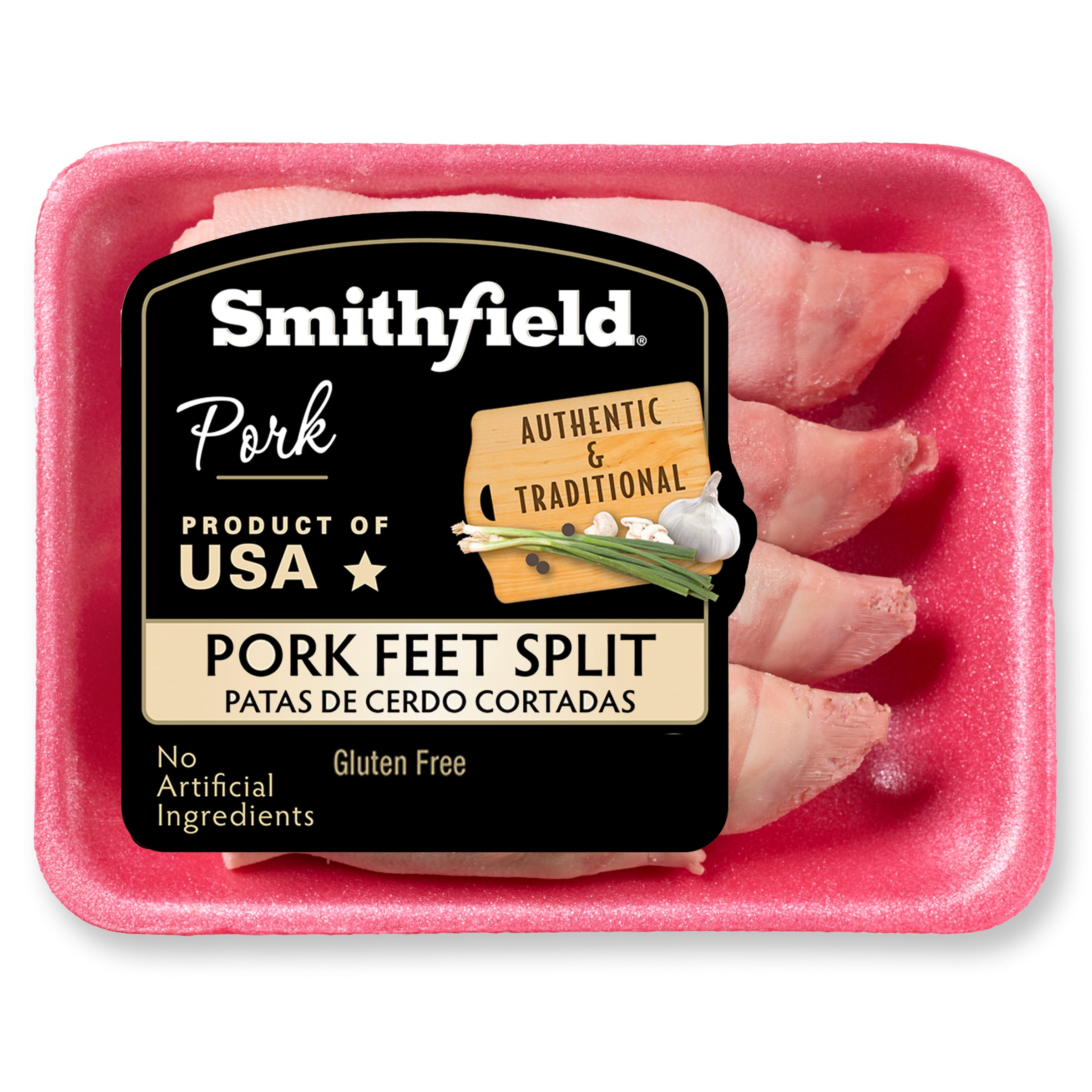 Smithfield Split Pork Pig feet, 2.80 - 4.90 lb, (Fresh) - Walmart.com