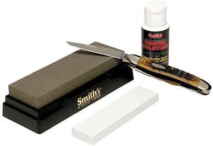 Smith's Consumer Deluxe Knife Sharpening Kit - 2-Stage Sharpener - Pack ...