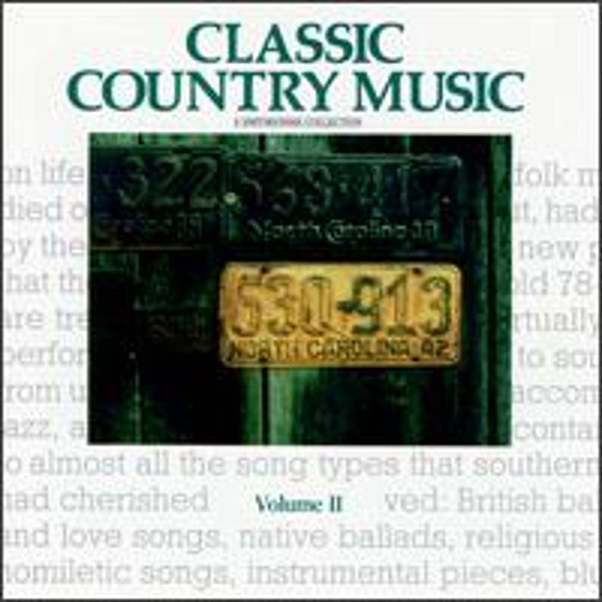 Pre-Owned Smithsonian Collection of Classic Country Music, Vol. 2 (CD ...