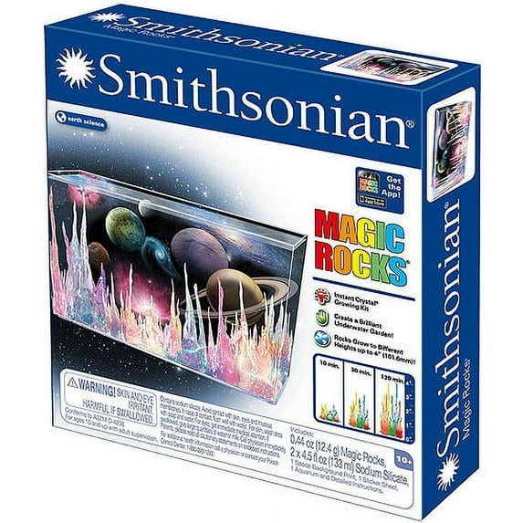 Smithsonian Magic Rocks Science Kit - Crystal Growing Toy - Walmart.com