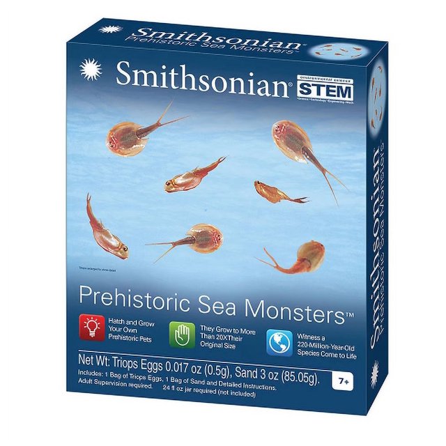 Smithsonian STEM Prehistoric Sea Monsters Kit, Triops Eggs and Sand ...