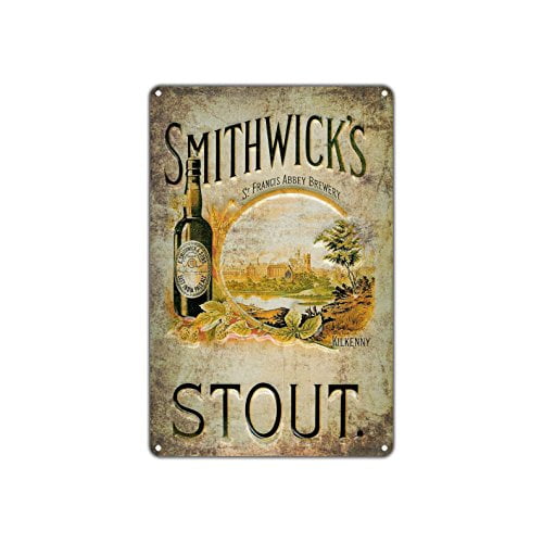 Smithwick's Stout Craft Vintage Retro Metal Wall Decor Art Store Man ...