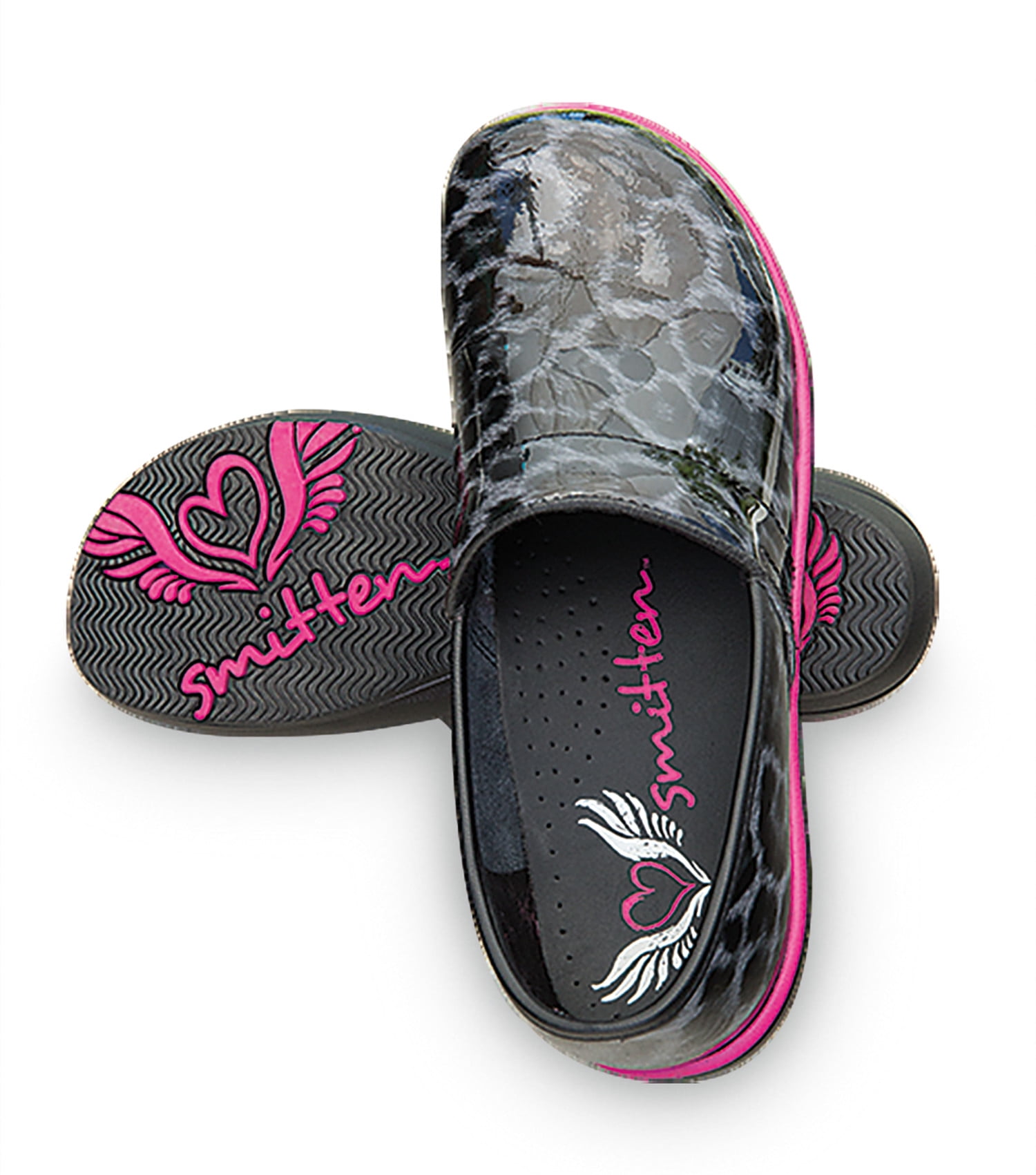 Smitten Lightweight Leather Nursing Clog for Women - Walmart.com