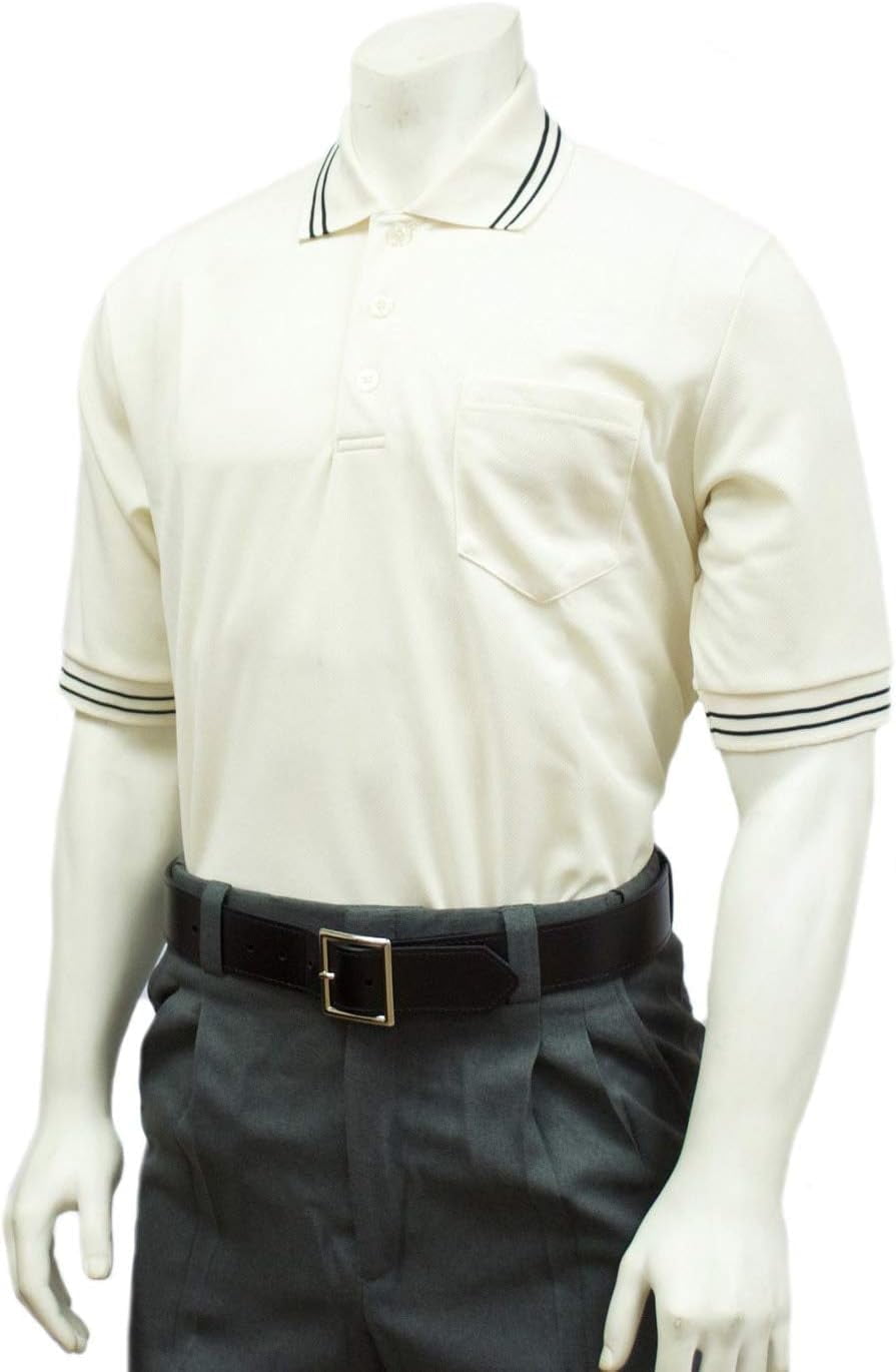 Smitty BBS307 Men's High Performance Body Flex Short Sleeve Umpire Shirt (Cream , Medium ...