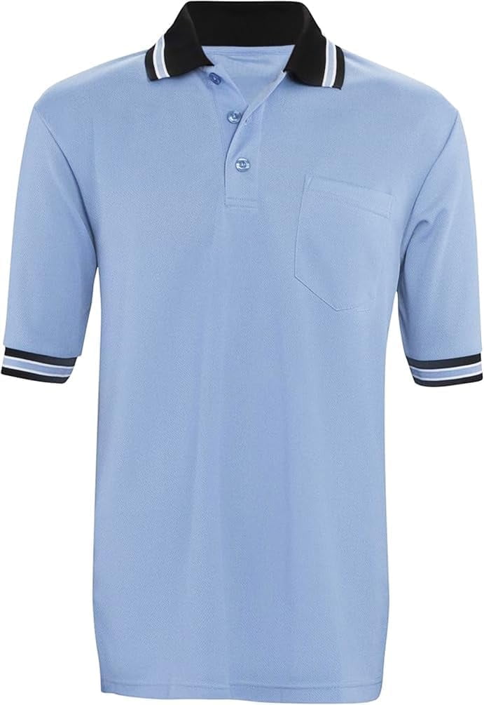 Smitty BBS307 Men's High Performance Body Flex Short Sleeve Umpire Shirt (Powder-Black, Medium ...