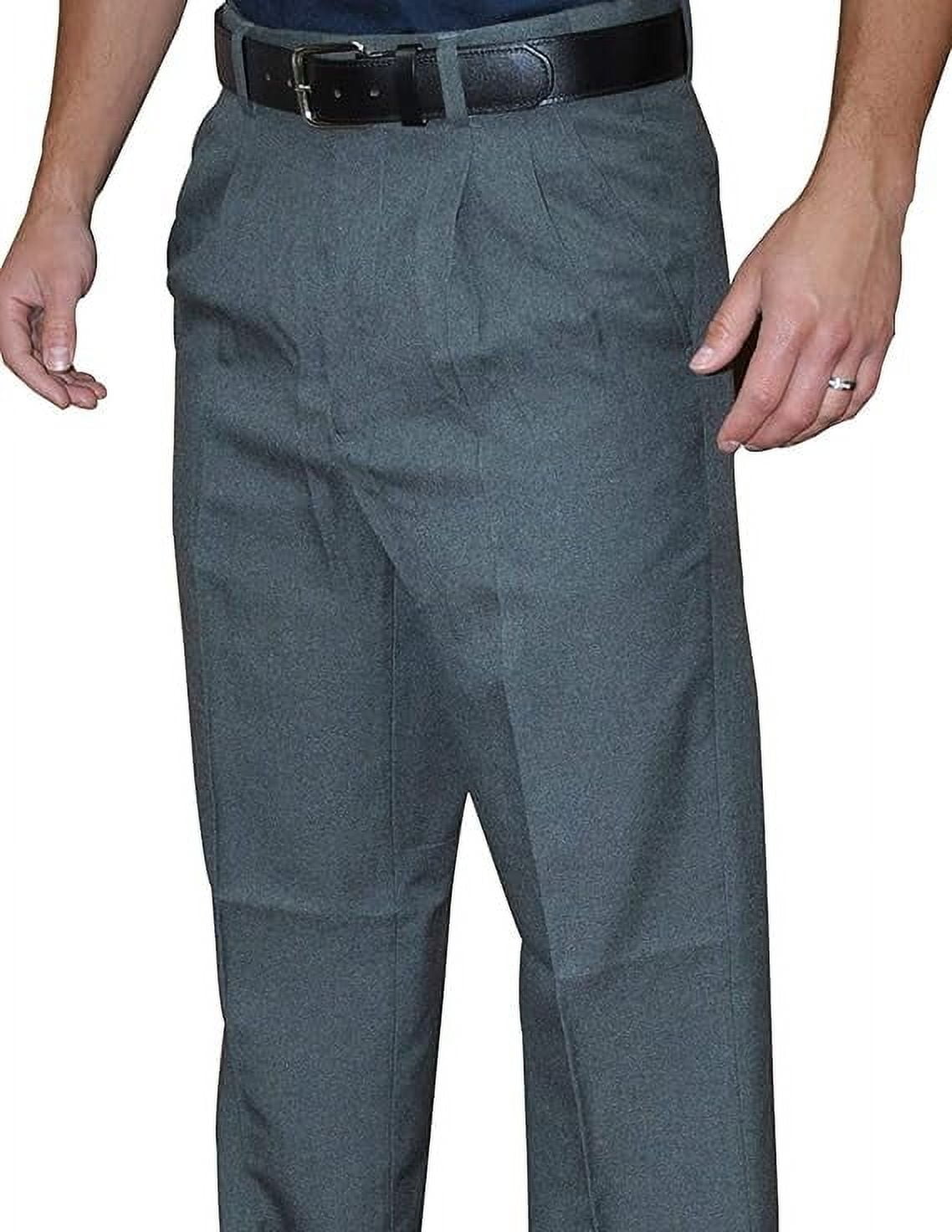 Smitty BBS376 Men's Pleated Plate Umpire Pants with Expander Waist Band ...