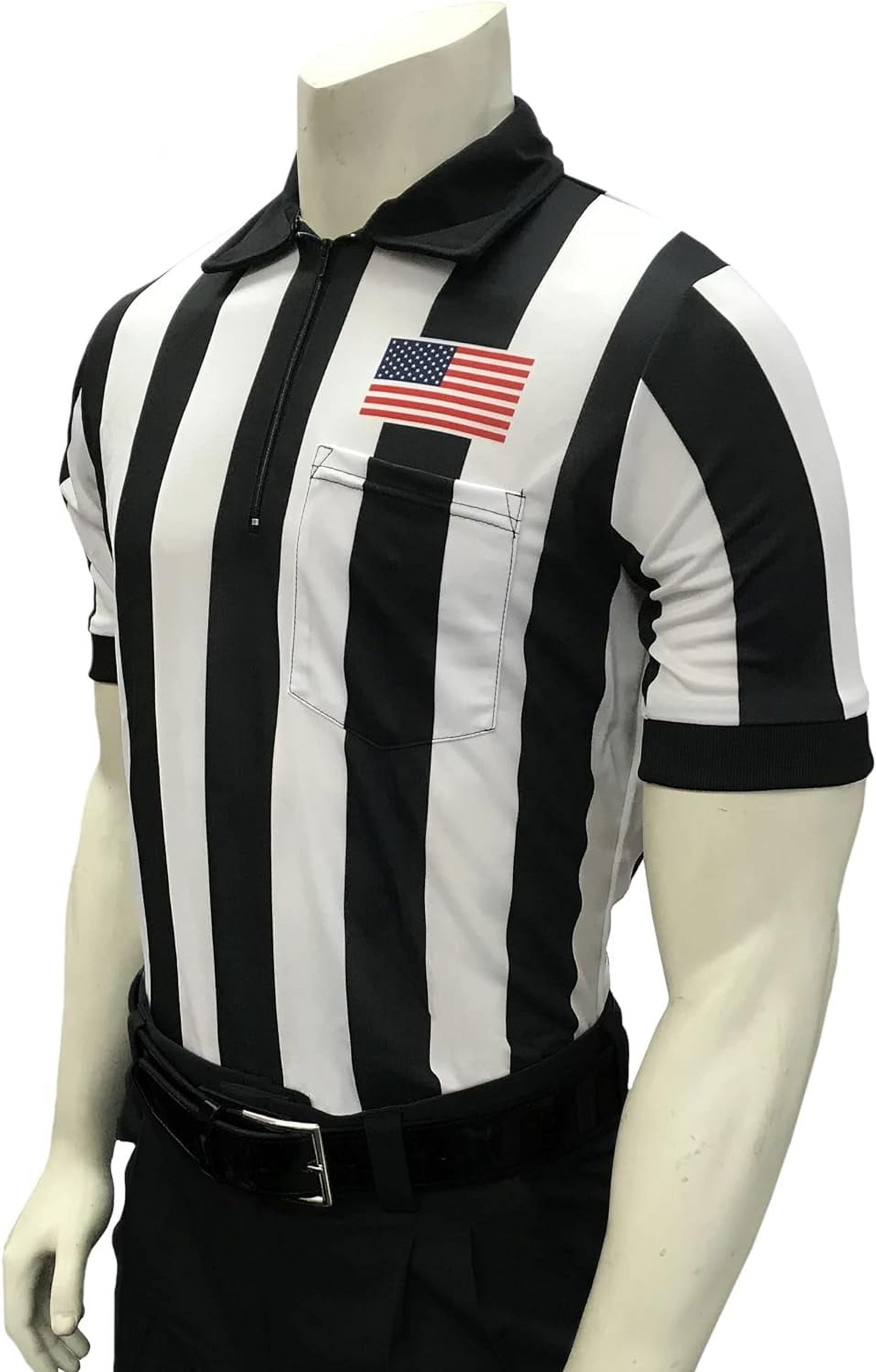 Smitty Men's Short Sleeve Football Referee Shirt with 2 inch Stripes ...