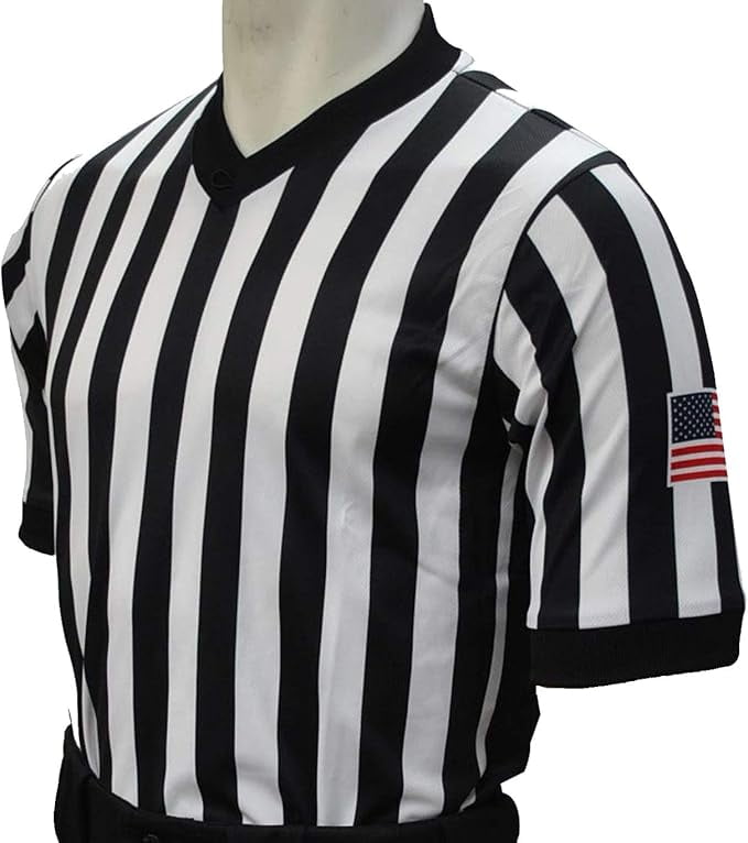 Smitty USA201 Men's Basketball Referee Shirt with Black Side Panel and ...