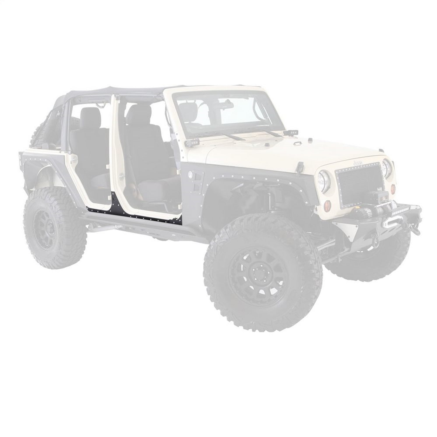 Smittybilt 76887 XRC Body Cladding - Textured Black - Walmart.com