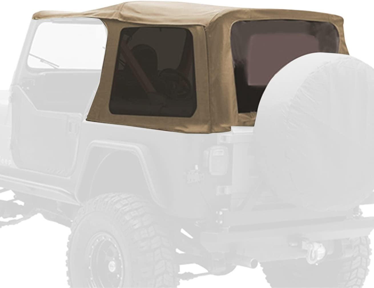 Smittybilt Replacement Soft Top with Tinted Windows (Spice) - 9870217 ...