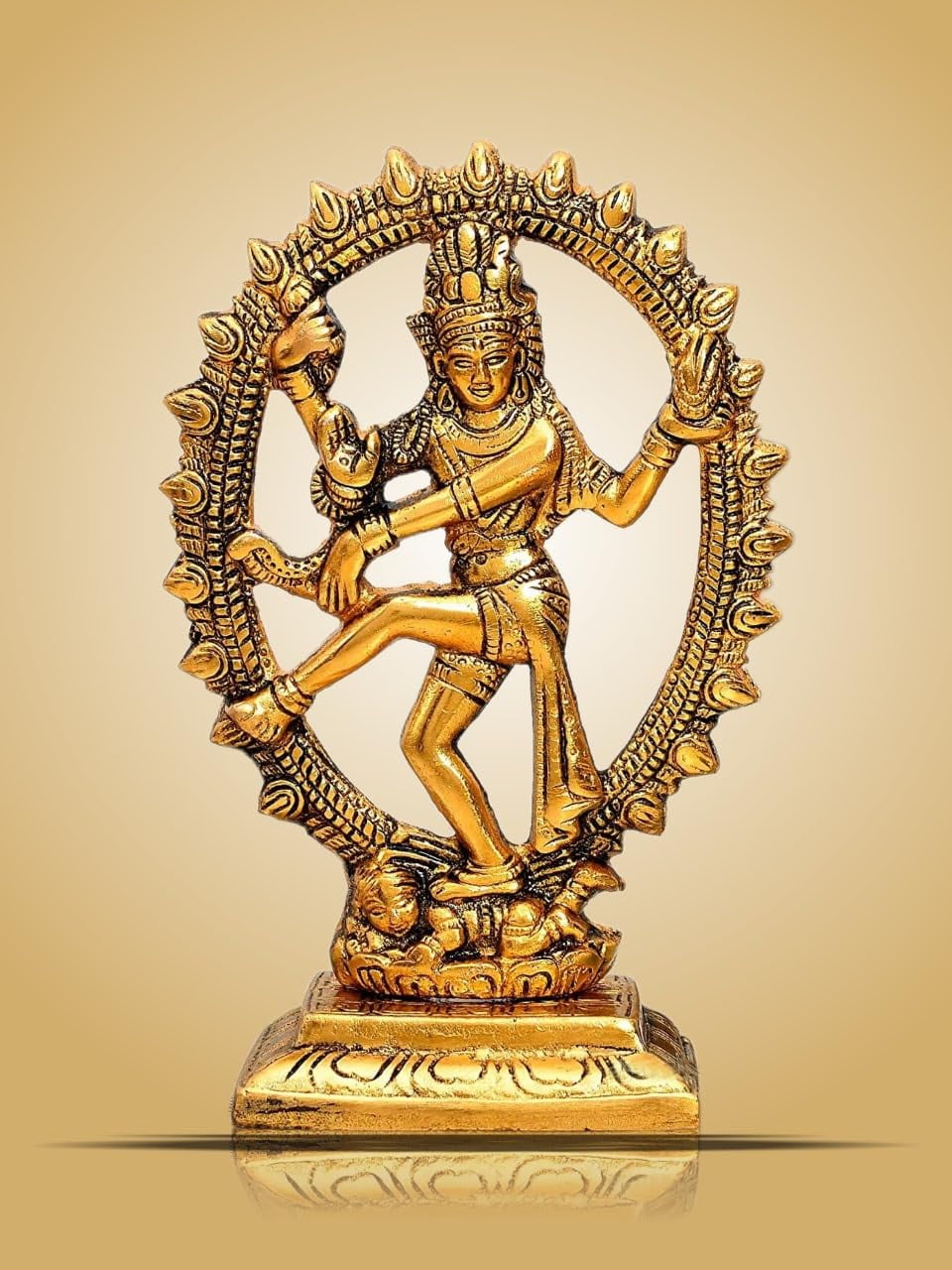 Smizzy Shivratri Decoration Metal Plated Lord Shiva Dancing Natraj ...