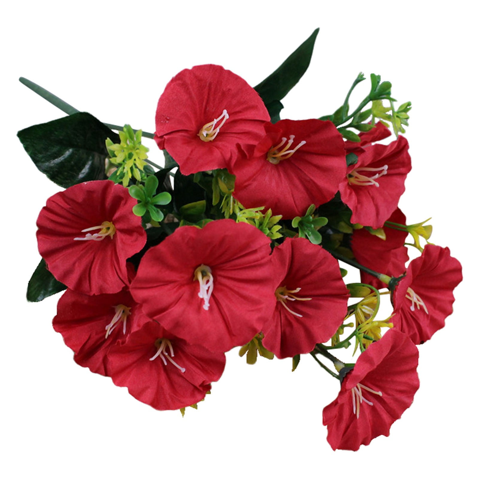 Smke 6Pcs Artificial Morning Glory Silk Narcissus Flowers Fake Spring ...