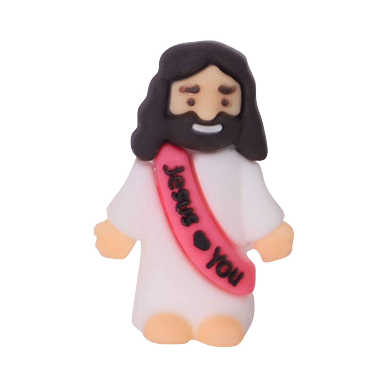Smke Little Jesus Figures Original Design Jesus Love You Mini Rubber ...
