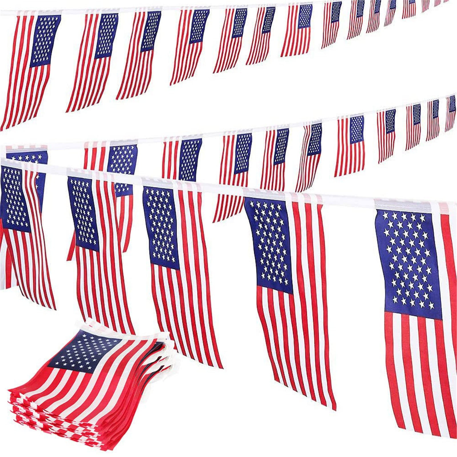 Smke Us American Small Mini String Banner Flags Miniature Us United ...